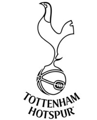 Logo Tottenham Londyn kolorowanka, malowanka do druku