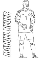 pilkarz-bramkarz-manuel-neuer-kolorowanka | Kolorowanki do druku E ...