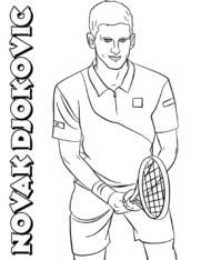 tenisista-novak-djokovic-kolorowanka | Kolorowanki do druku E-kolorowanki