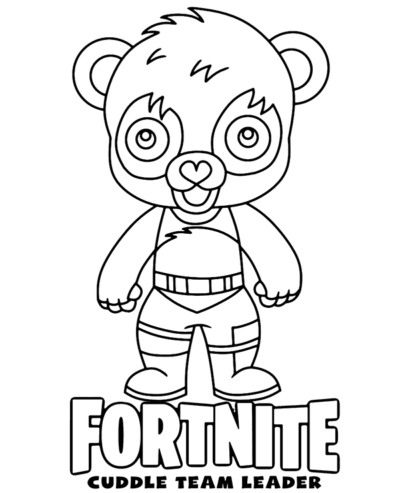 Team Leader kolorowanka Fortnite Battle Royale
